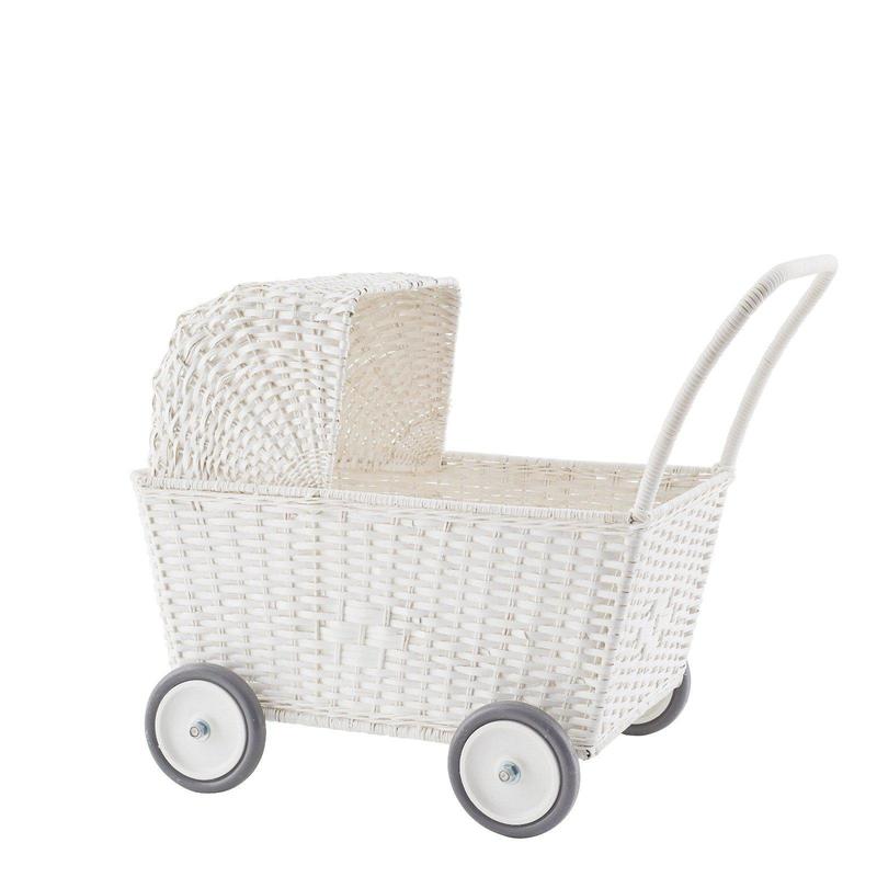 OLLI ELLA STROLLEY - Rose | Pretend Play Dolls Pram Petit Luxe Bebe